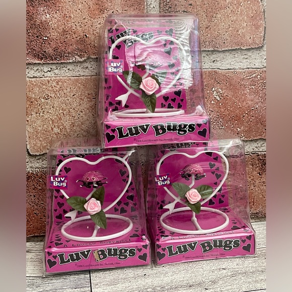 Luv Bugs | Party Supplies | Nib Luv Bugs Heart Standpink Ladybug Pink ...
